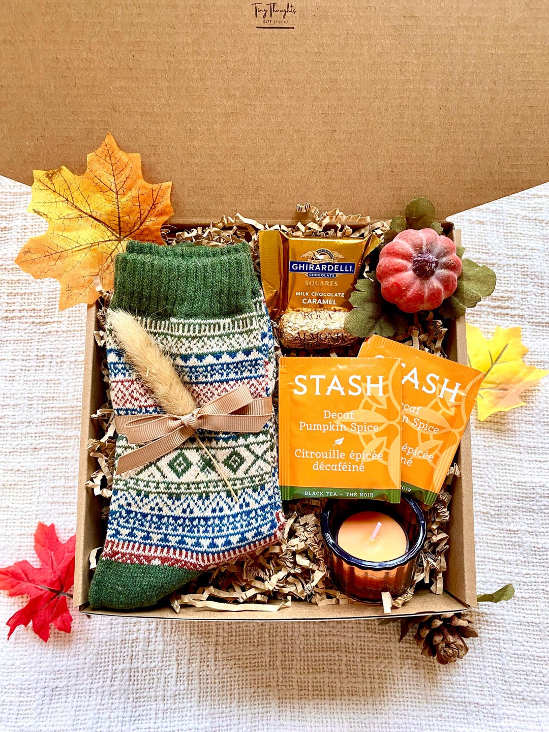 Hello Fall Gift Autumn Tea Gift Autumn Care Package Fall Gift for Her ...