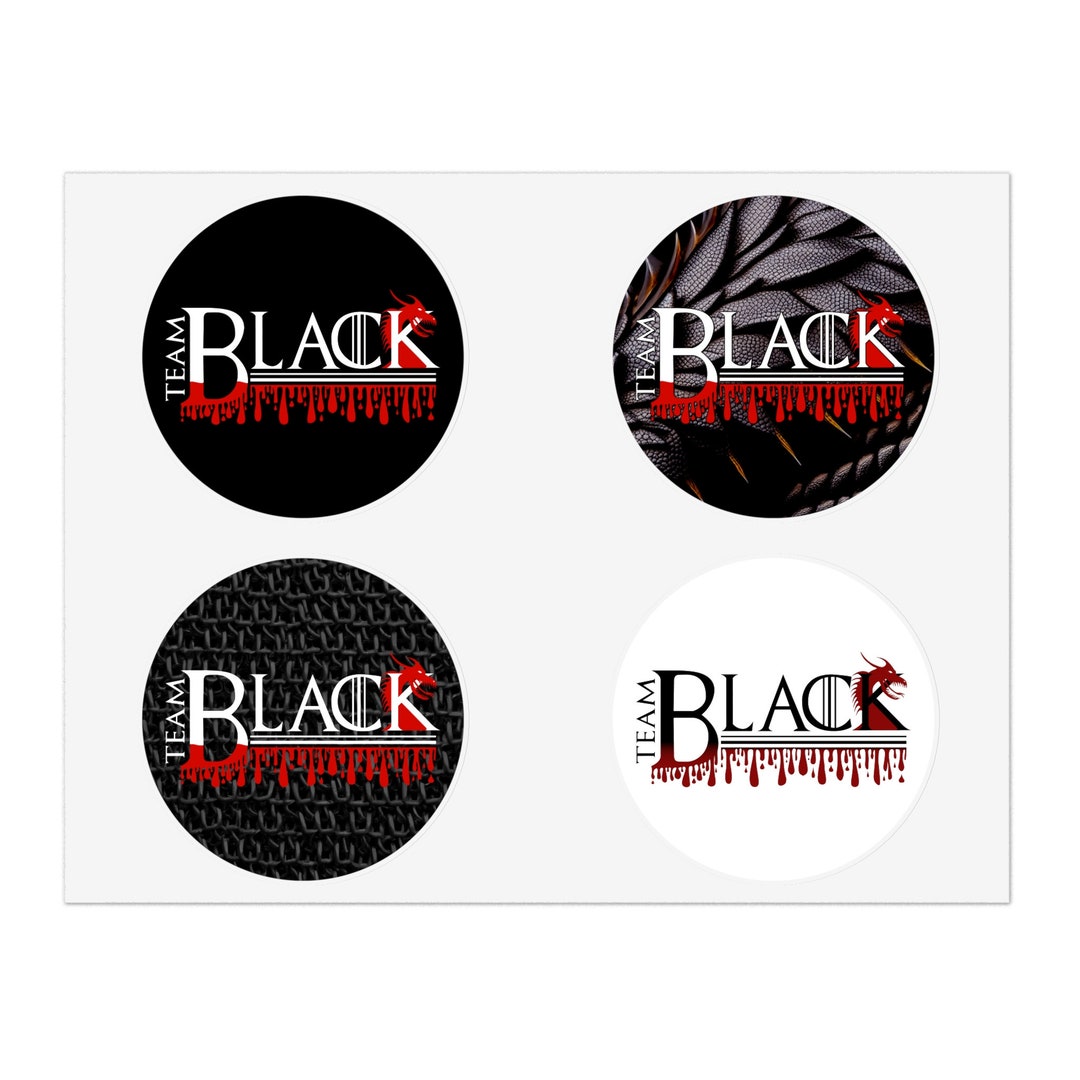 Team Black Hotd-inspired Sticker Sheet Bundle, 5pcs - Etsy