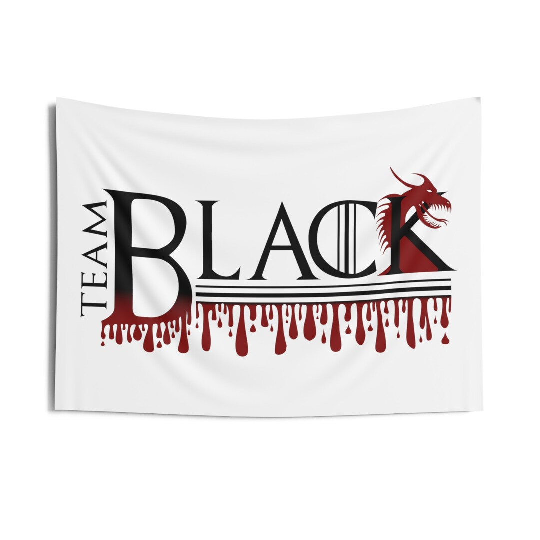 Team Black Hotd-inspired Indoor Wall Tapestry white - Etsy