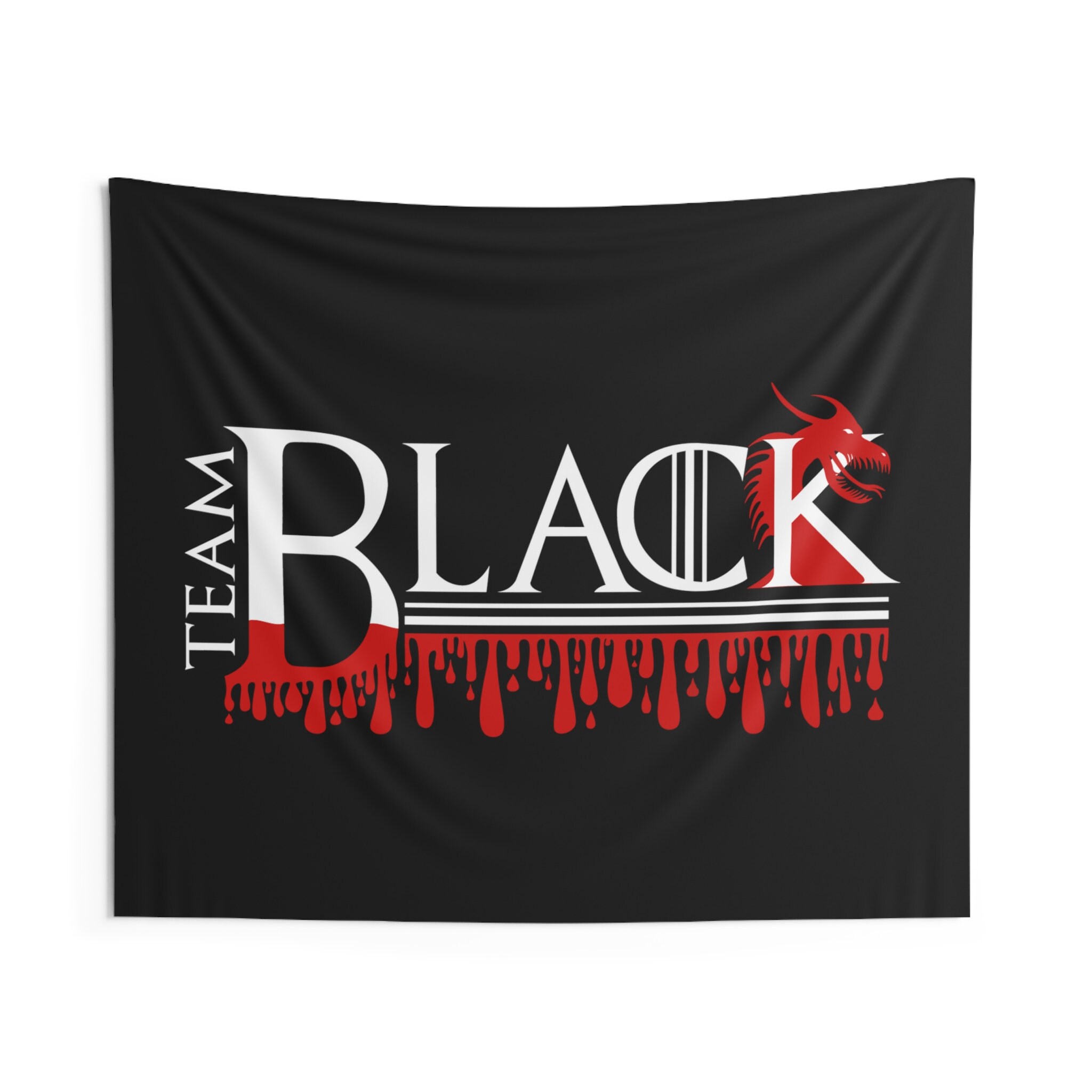 Team Black Hotd-inspired Indoor Wall Tapestry/banner black - Etsy