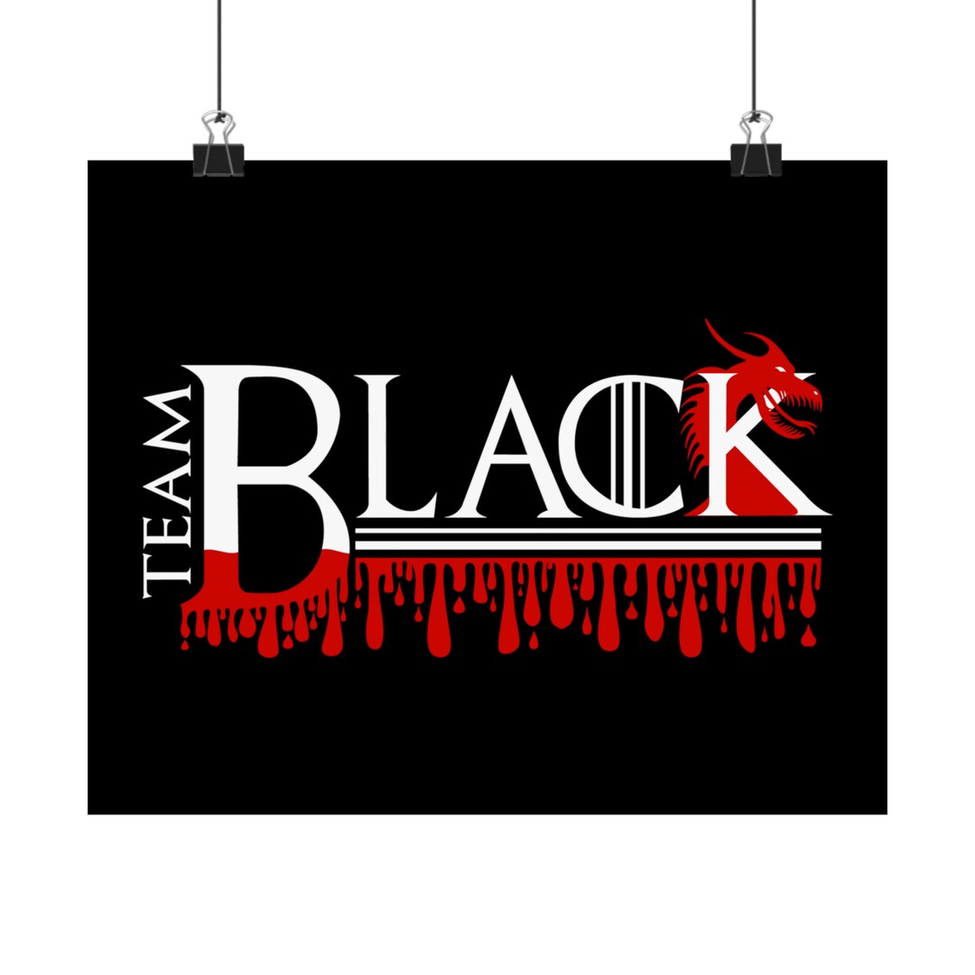 Team Black Hotd-inspired Matte Horizontal Poster black - Etsy