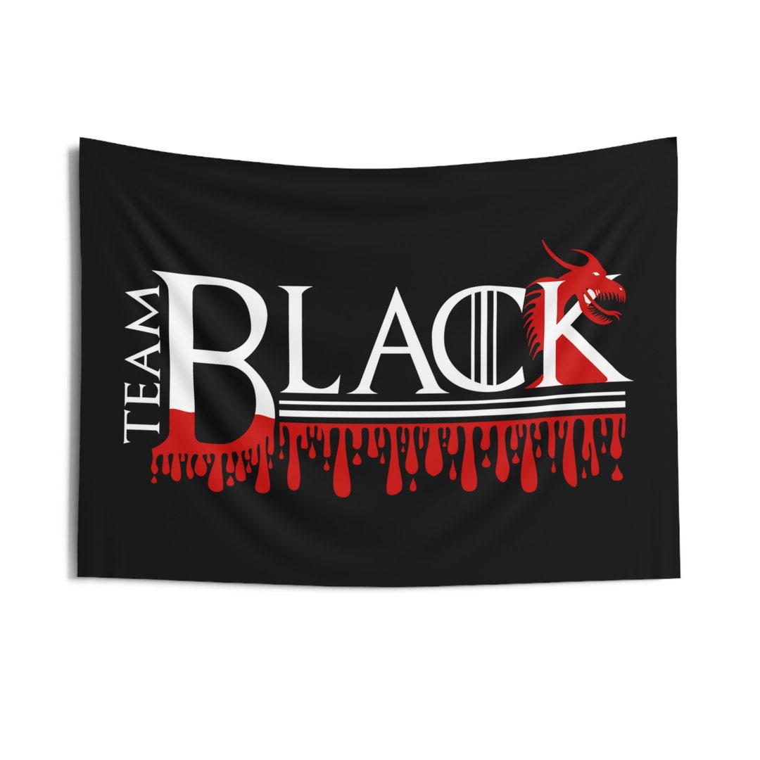 Team Black Hotd-inspired Indoor Wall Tapestry/banner black - Etsy