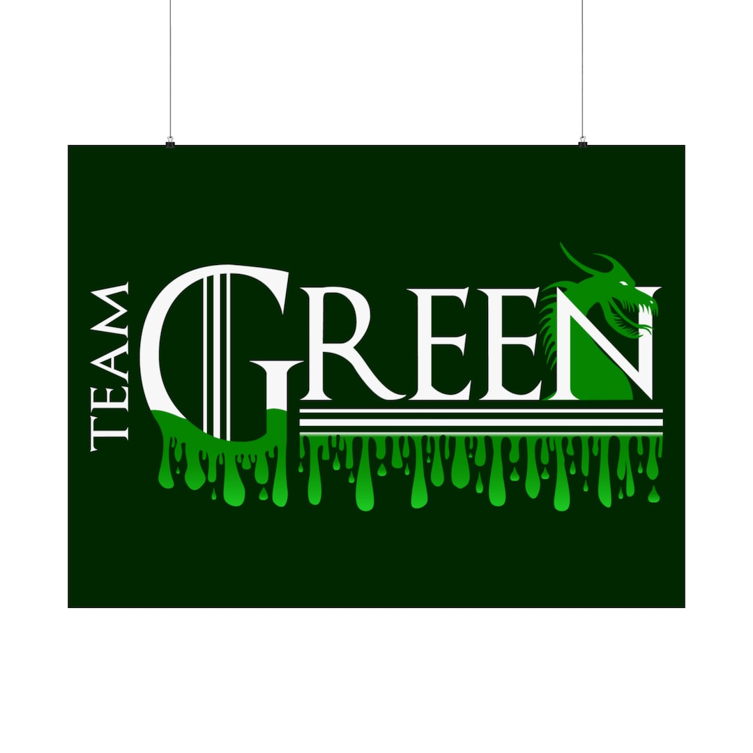 Team Green Hotd-inspired Matte Horizontal Poster green - Etsy