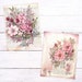 Printable Pink Winter Flowers Digital Paper Ephemera JPG Images for ...