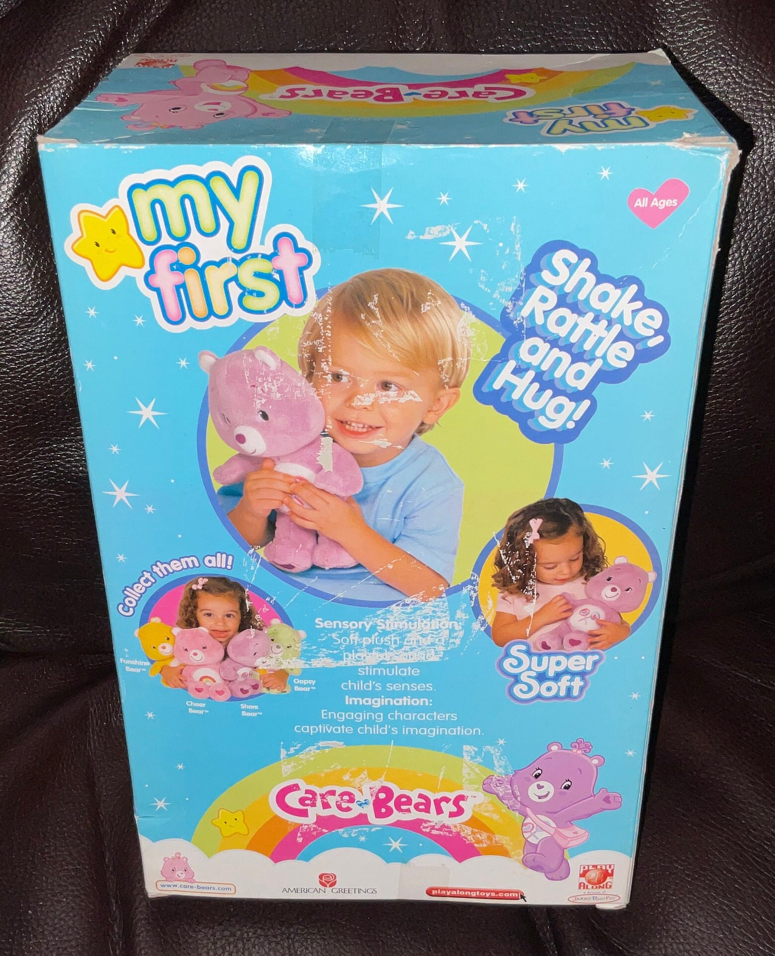 Vintage Care Bears My First Care Bear Soft Plush Share Bear With Rattle ...