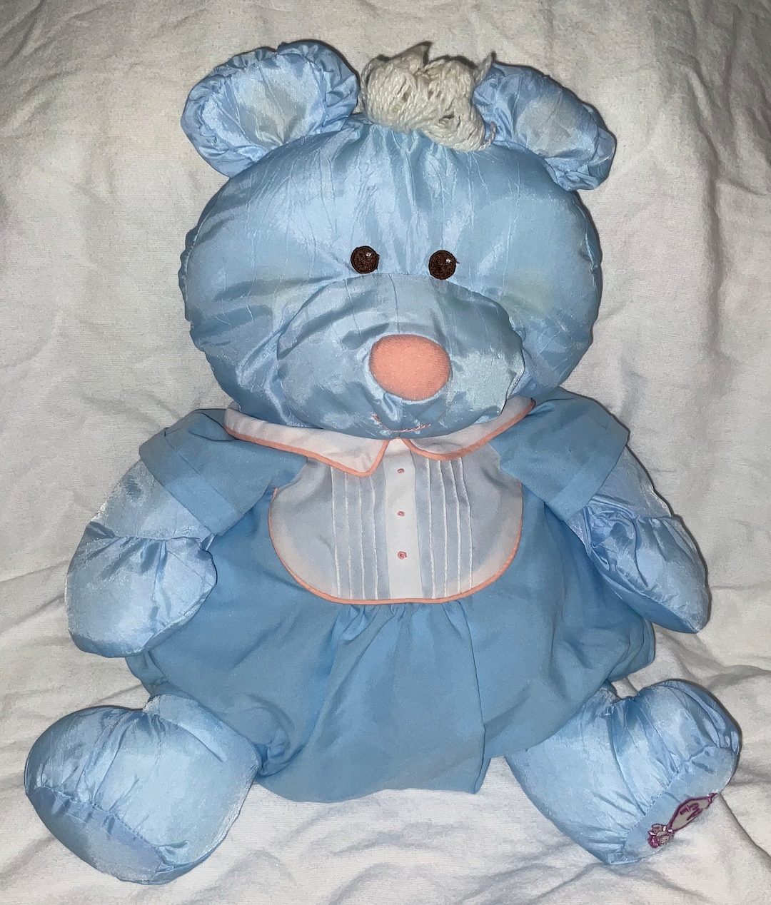 Vintage 1986 Fisher Price Puffalumps Blue Puffalump Bear Cub in Blue ...