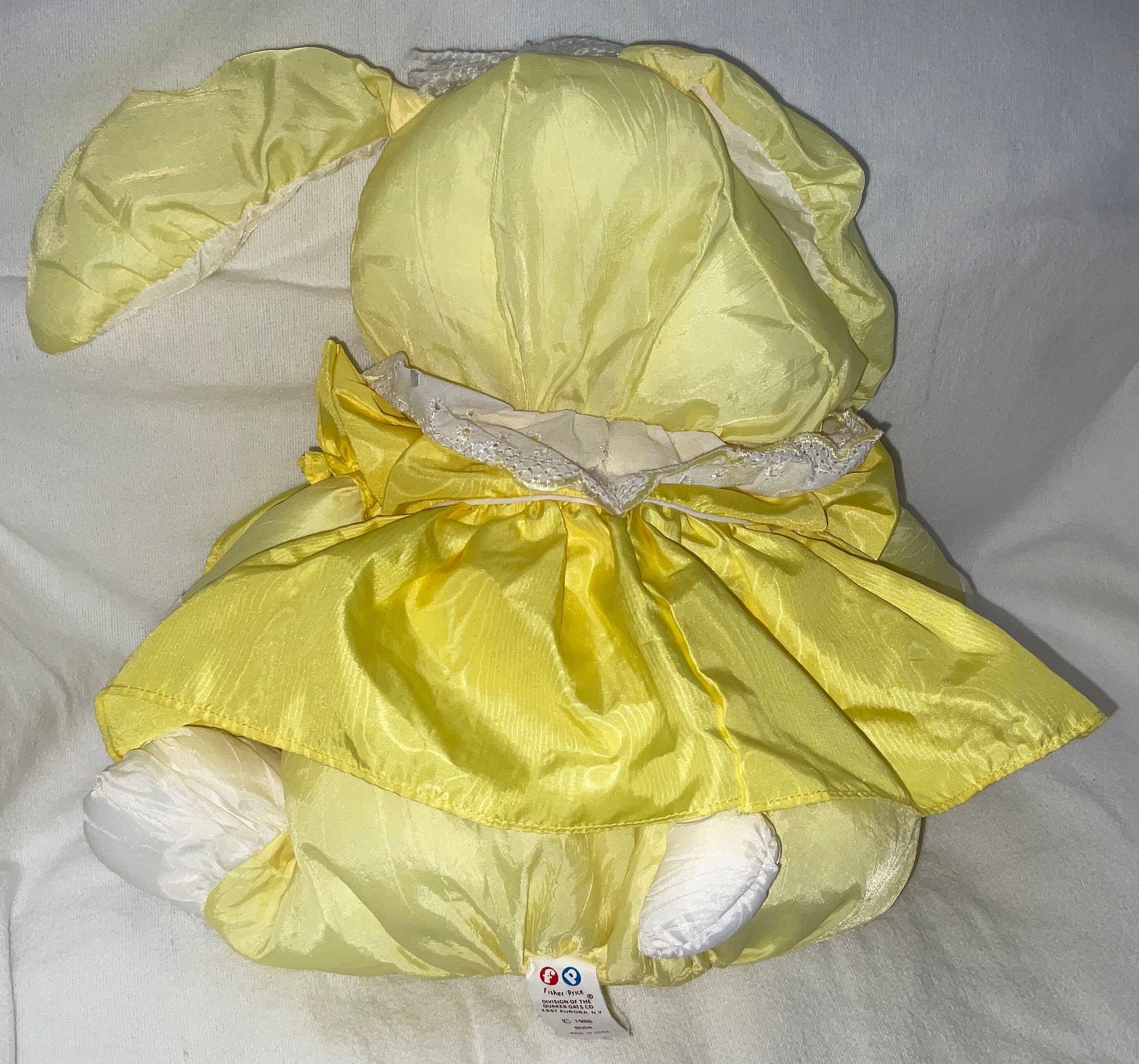 1986 Vintage Fisher Price Puffalumps Yellow Puffalump Bunny Rabbit in ...