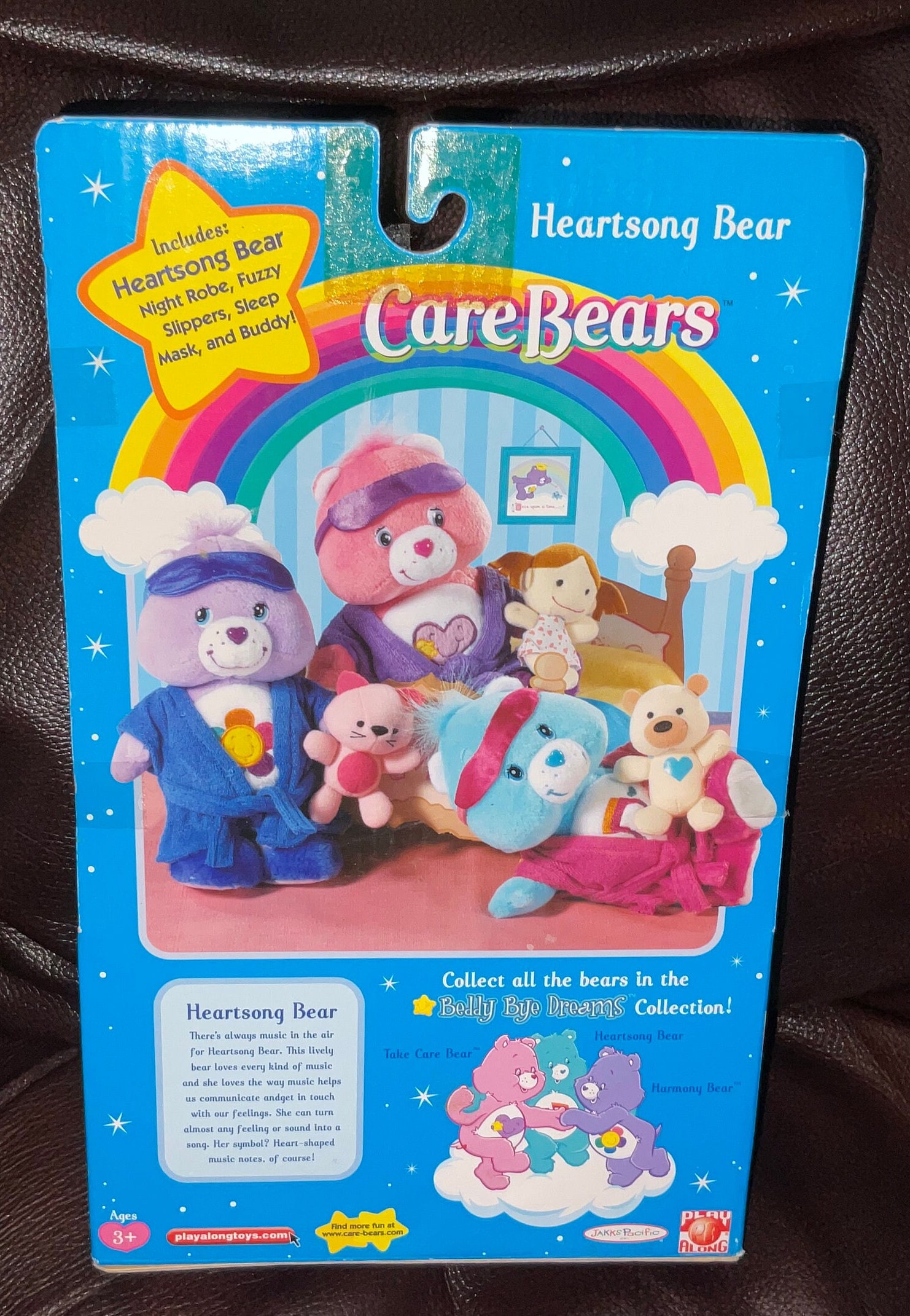 Care Bears Beddy Bye Dreams Set - Plush Heartsong Bear With Night Robe ...