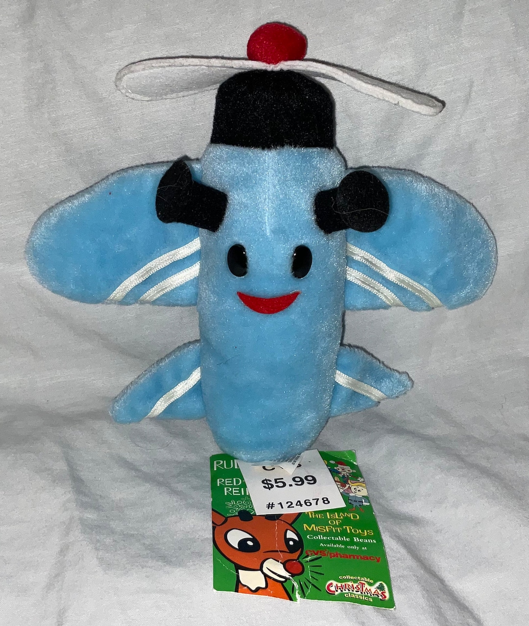 1999 Stuffins CVS Island of Misfit Toys Plush Misfit Plane Bean Bag ...