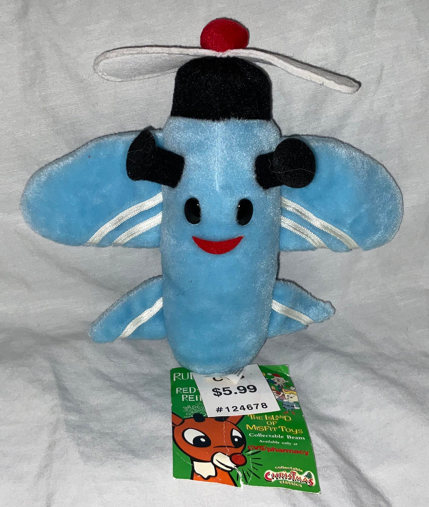 1999 Stuffins CVS Island of Misfit Toys Plush Misfit Plane Bean Bag ...
