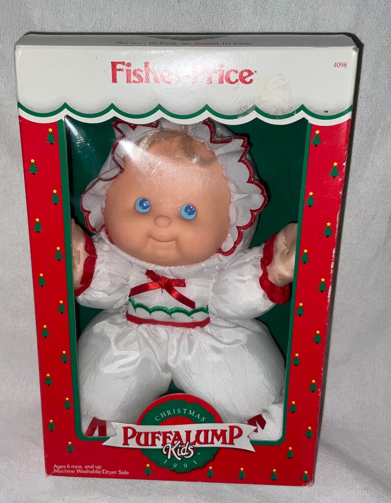 Vintage 1991 Fisher Price Puffalumps Christmas Puffalump Kids Doll ...