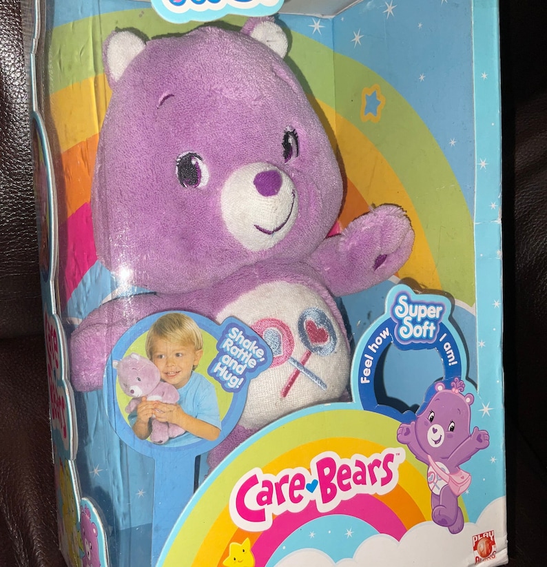 Vintage Care Bears My First Care Bear Soft Plush Share Bear With Rattle ...