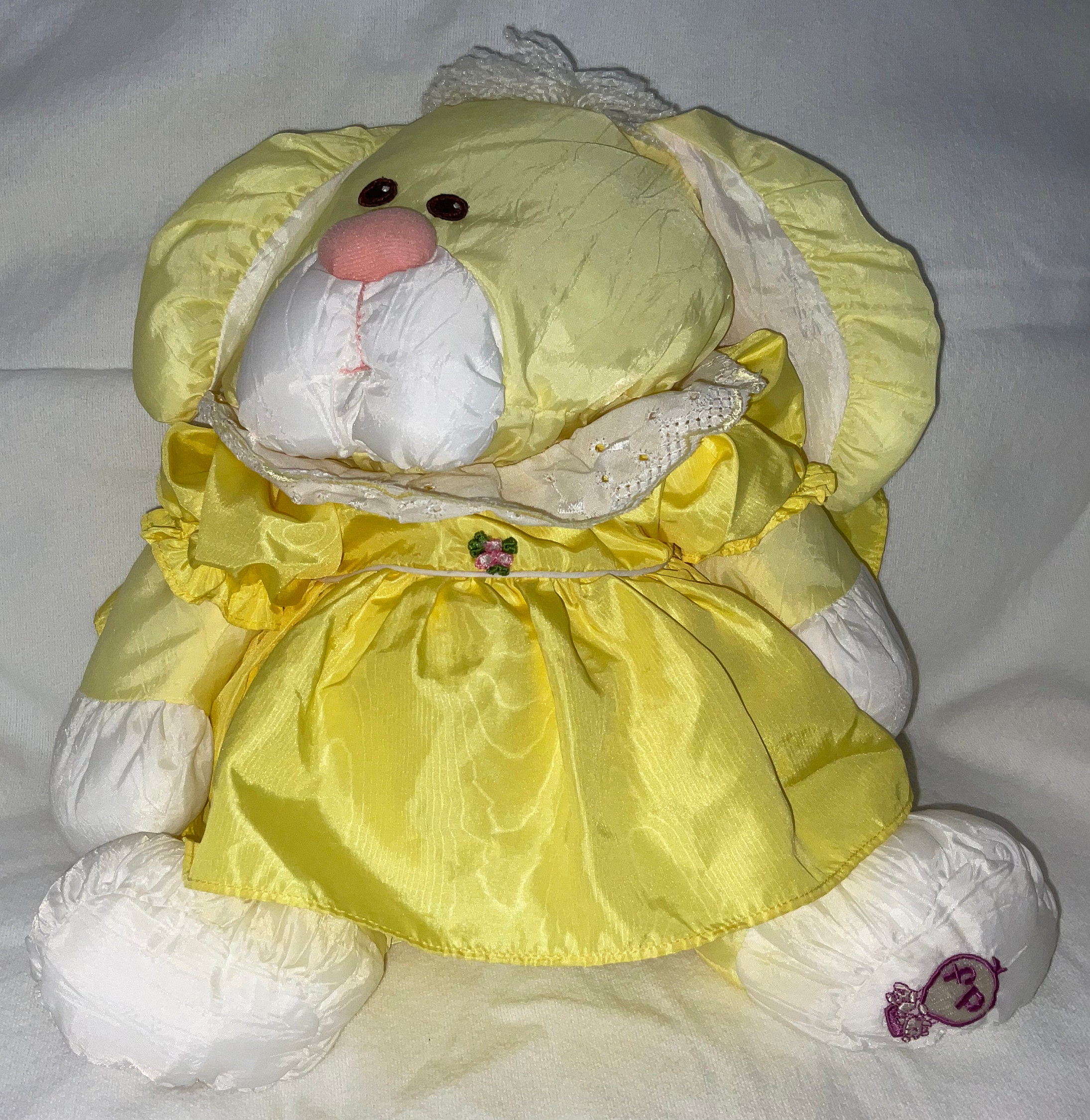 1986 Vintage Fisher Price Puffalumps Yellow Puffalump Bunny Rabbit in ...