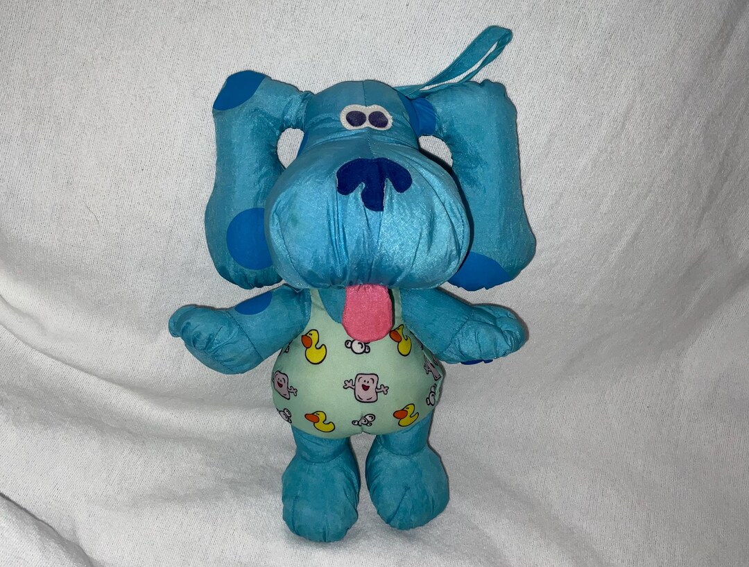 1998 Vintage Blues Clues 10” Stuffed Bath Time Blue Toy by Tyco - Etsy