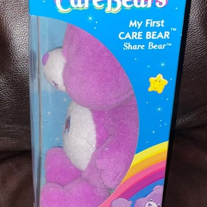 Vintage Care Bears My First Care Bear Soft Plush Share Bear With Rattle ...