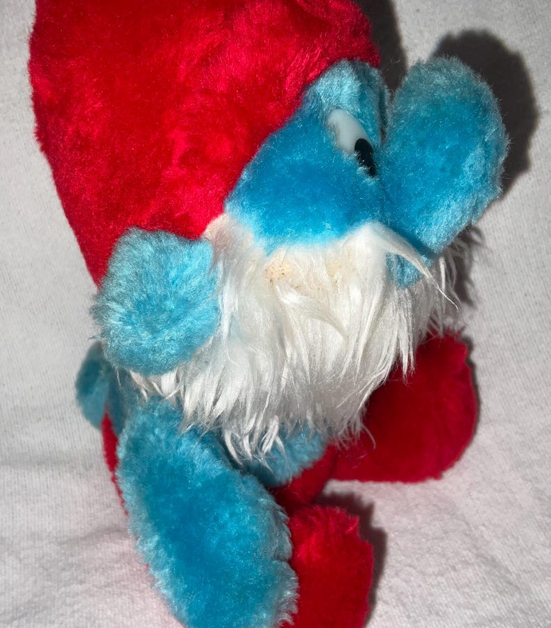 Smurfs Vintage 1981 8” Plush Papa Smurf Doll - Etsy