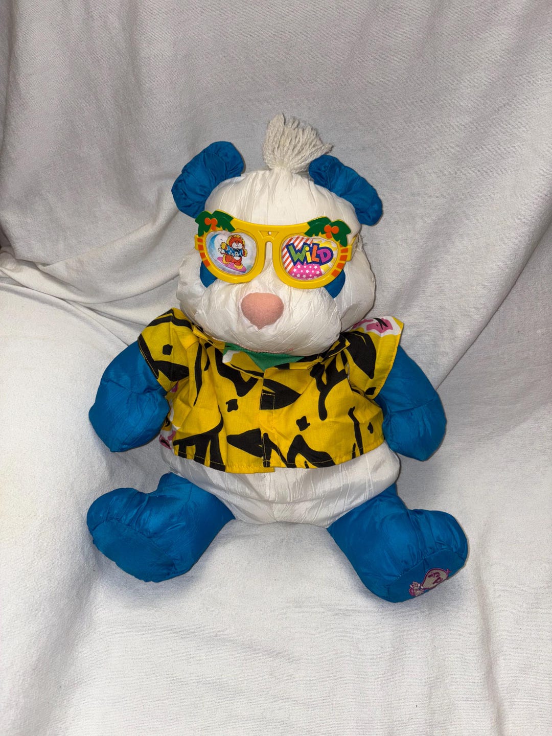 Vintage 1987 Fisher Price Puffalumps Wild Panda Bear Puffalump With ...