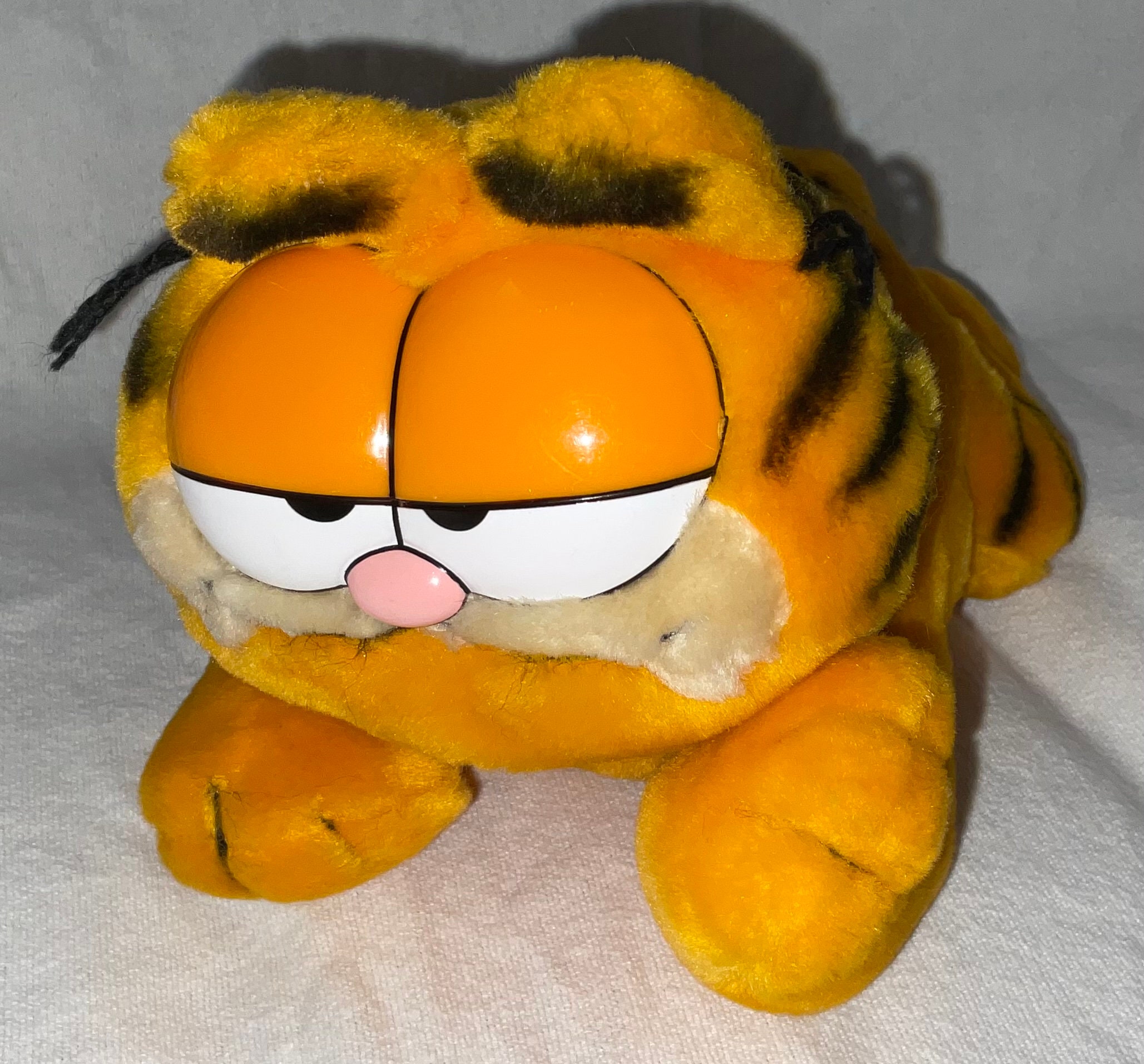 Vintage Plush Garfield the Cat Bored Garfield Lying Down - Etsy