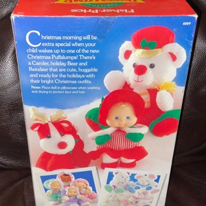 Vintage 1992 Fisher Price Puffalumps Christmas Puffalump Kids Doll - in ...