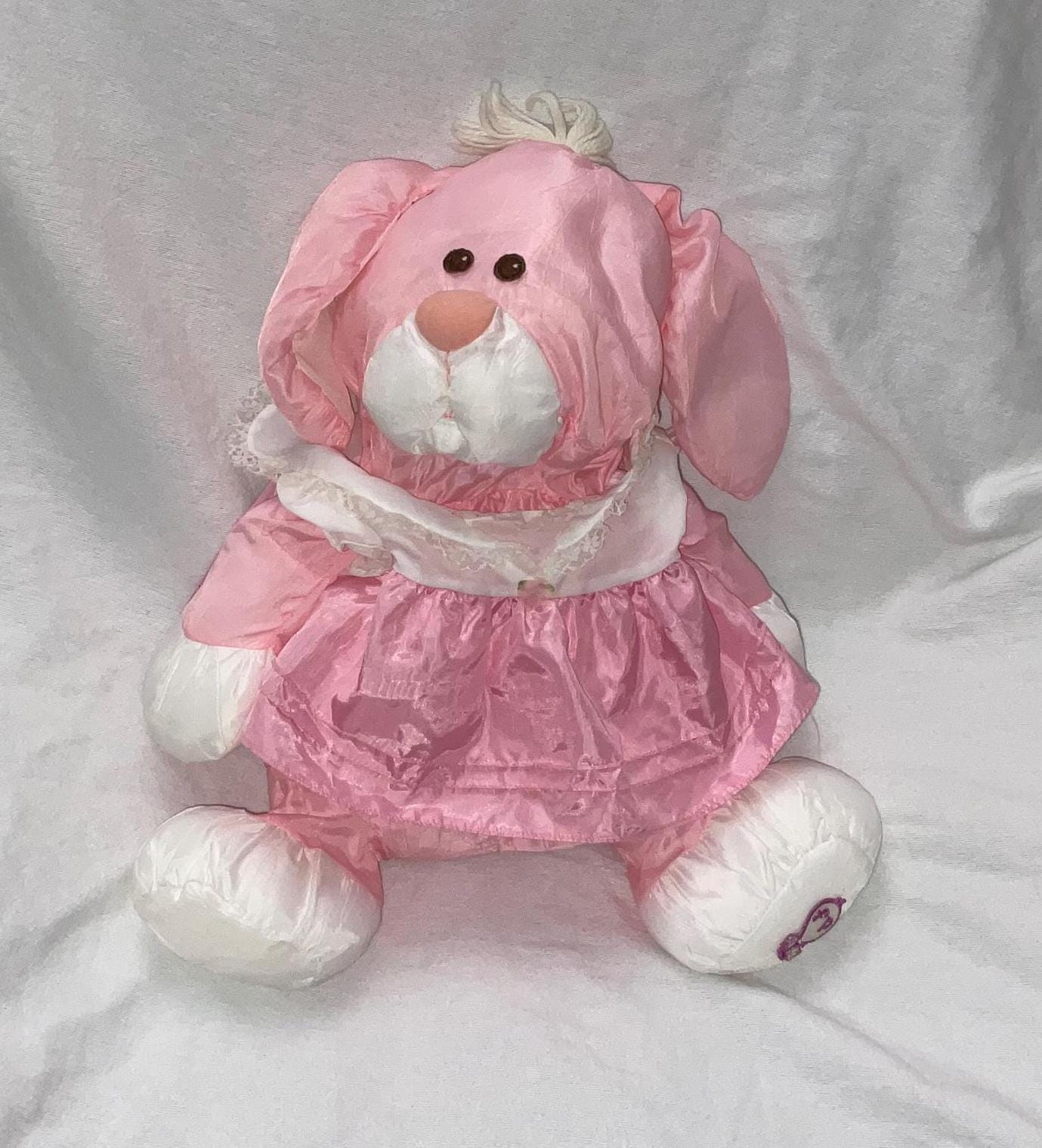 Vintage Fisher Price Puffalumps Pink Puffalump Bunny Rabbit in Pink ...