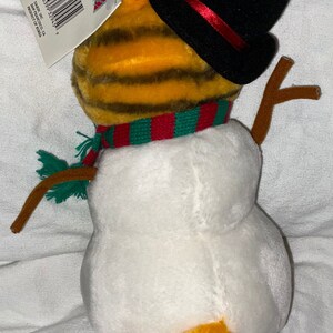 Vintage Plush Garfield the Cat as a Snowman With Hat and Scarf and Twig ...