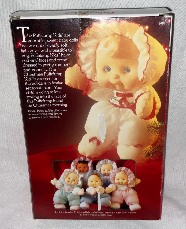 Vintage 1991 Fisher Price Puffalumps Christmas Puffalump Kids Doll ...