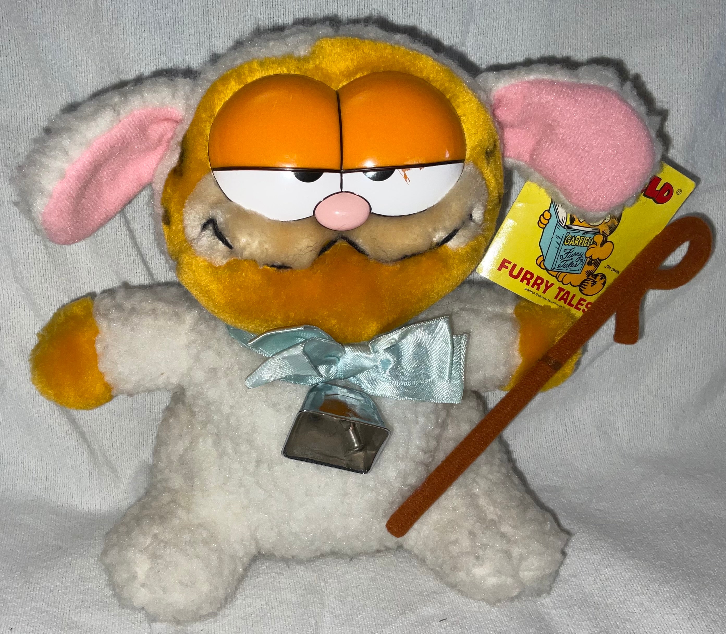 Vintage Plush Garfield the Cat Furry Tales Little Bo Peep Lamb With ...