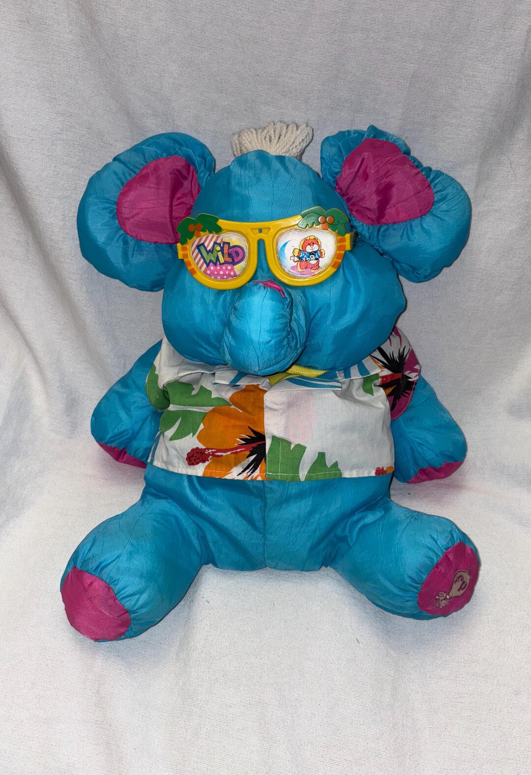 Vintage 1987 Fisher Price Puffalumps Wild Elephant Puffalump With ...
