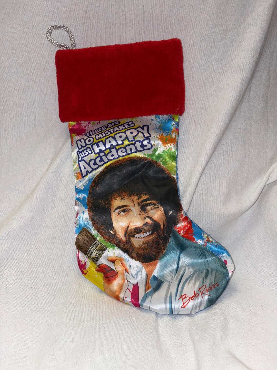 Kurt Adler Bob Ross 17” Christmas Stocking - Etsy