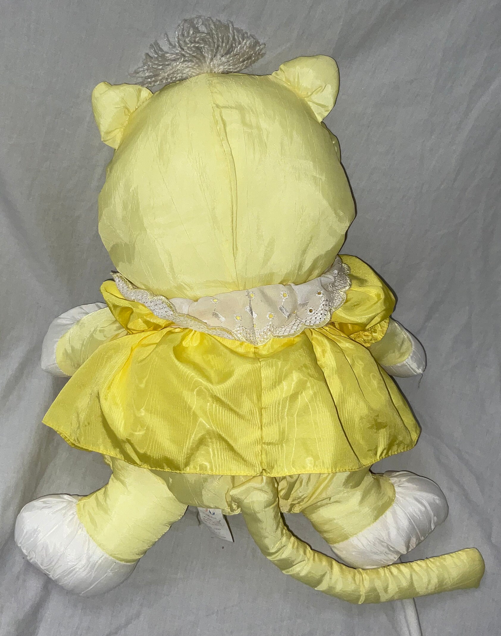 Vintage 1986 Fisher Price Puffalumps Yellow Puffalump Kitten or Cat in ...