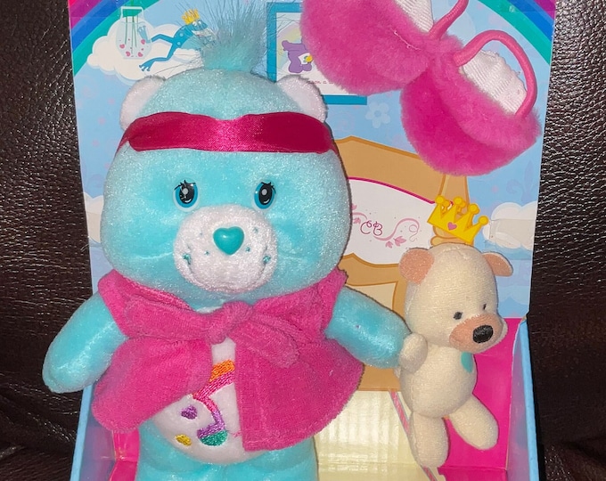 Care Bears Beddy Bye Dreams Set - Plush Heartsong Bear With Night Robe ...