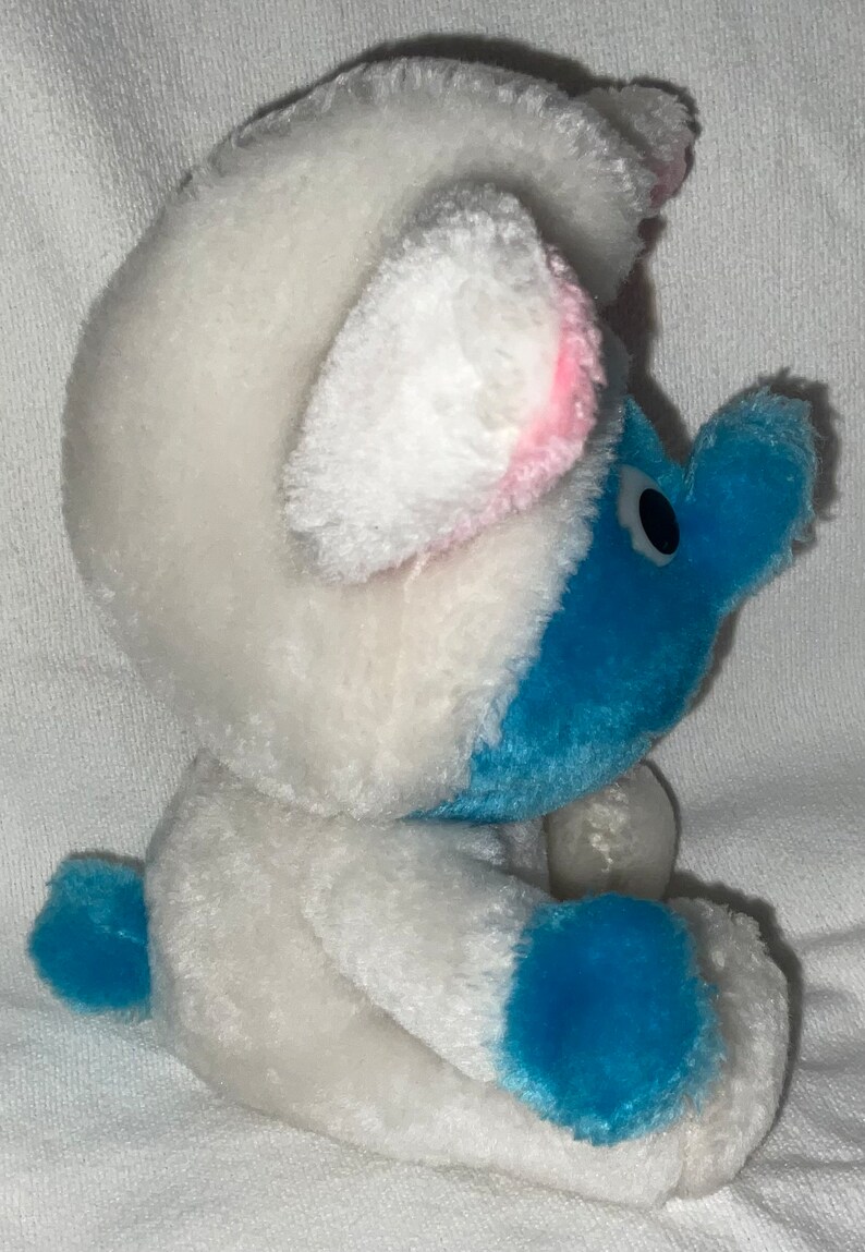 Vintage 1983 Smurfs 9” Plush Easter Smurf With Bunny Ears - Etsy
