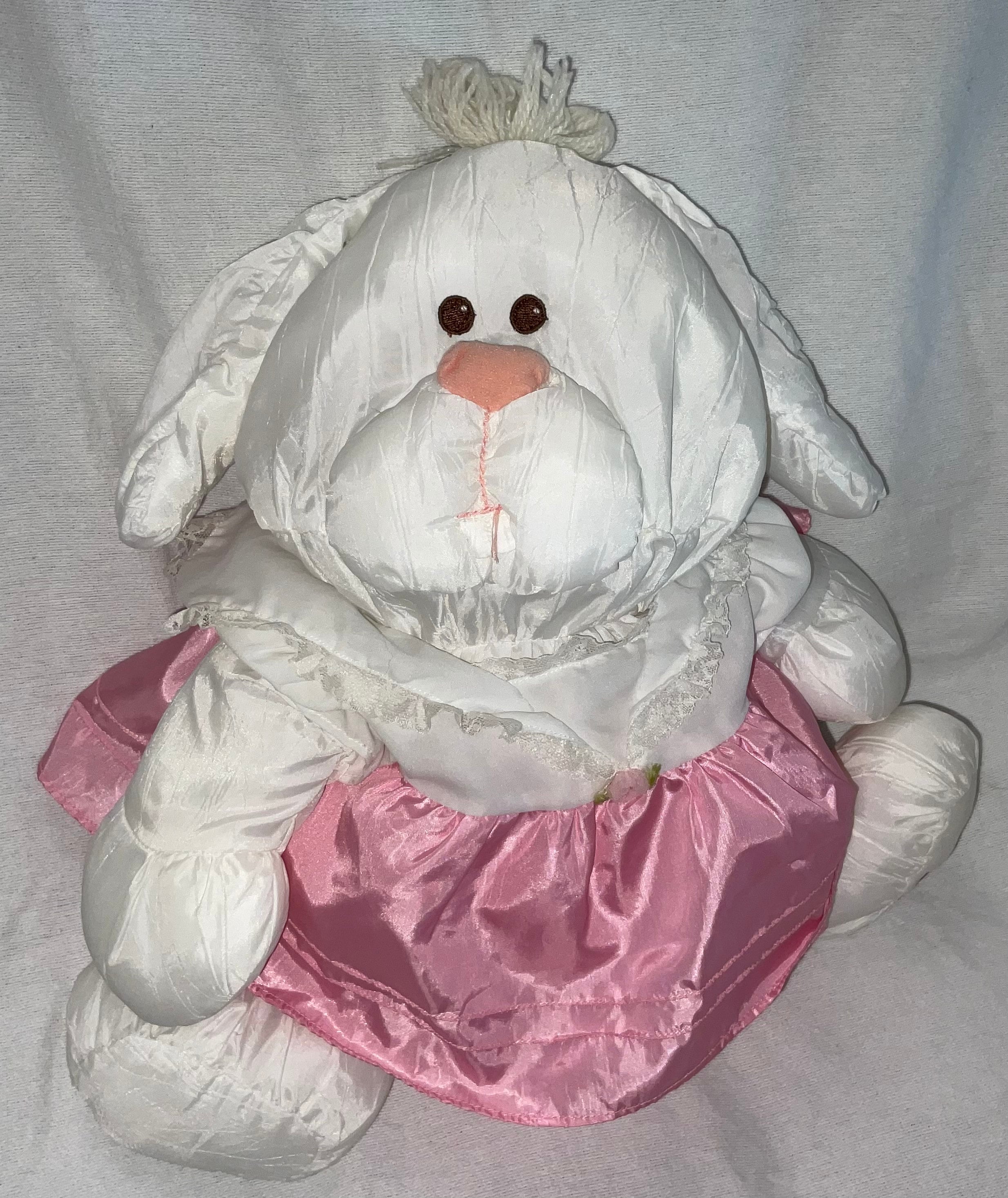 Vintage 1986 Fisher Price Puffalumps White Puffalump Bunny Rabbit in ...