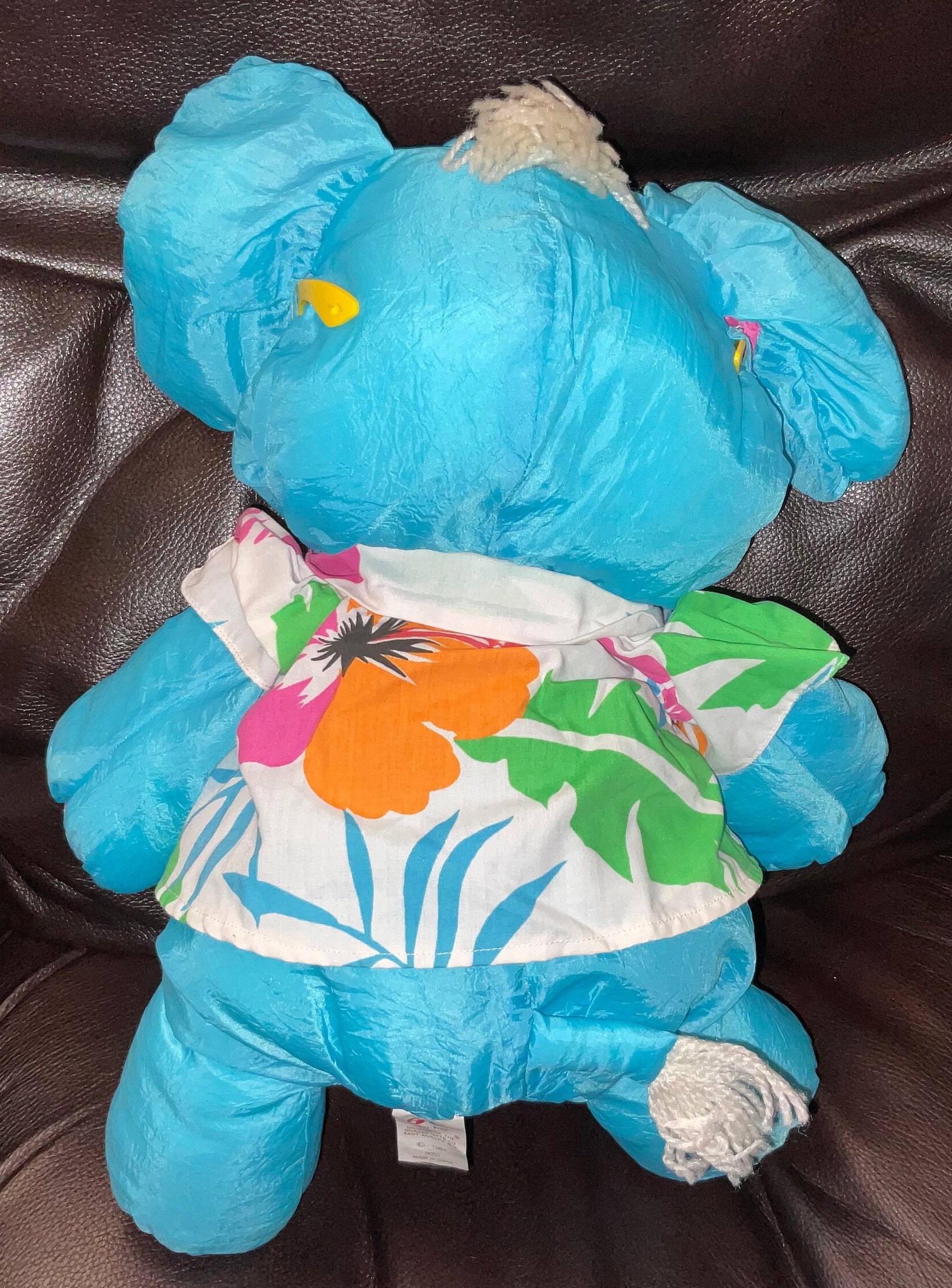 Vintage 1987 Fisher Price Puffalumps Wild Elephant Puffalump With ...