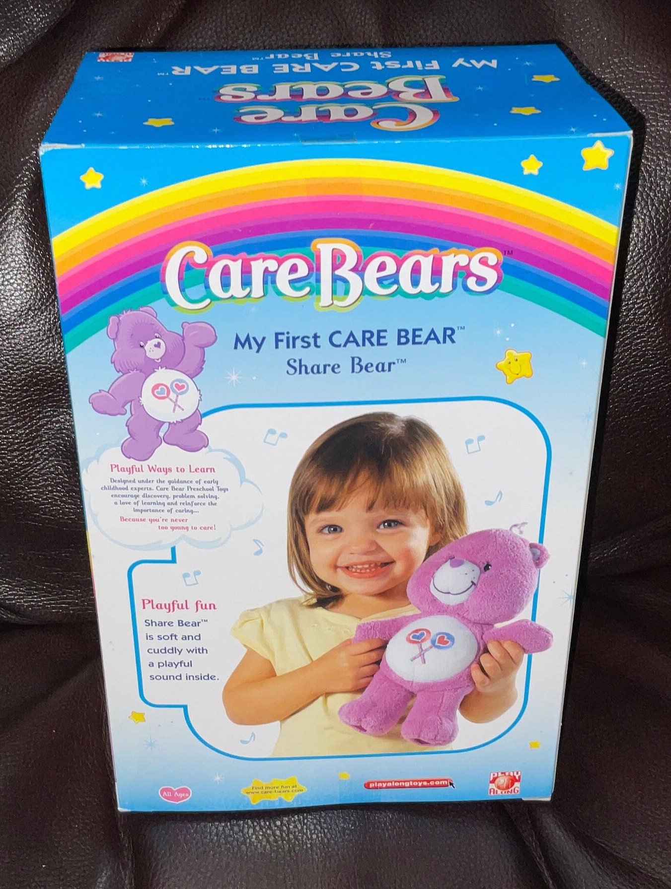 Vintage Care Bears My First Care Bear Soft Plush Share Bear With Rattle ...