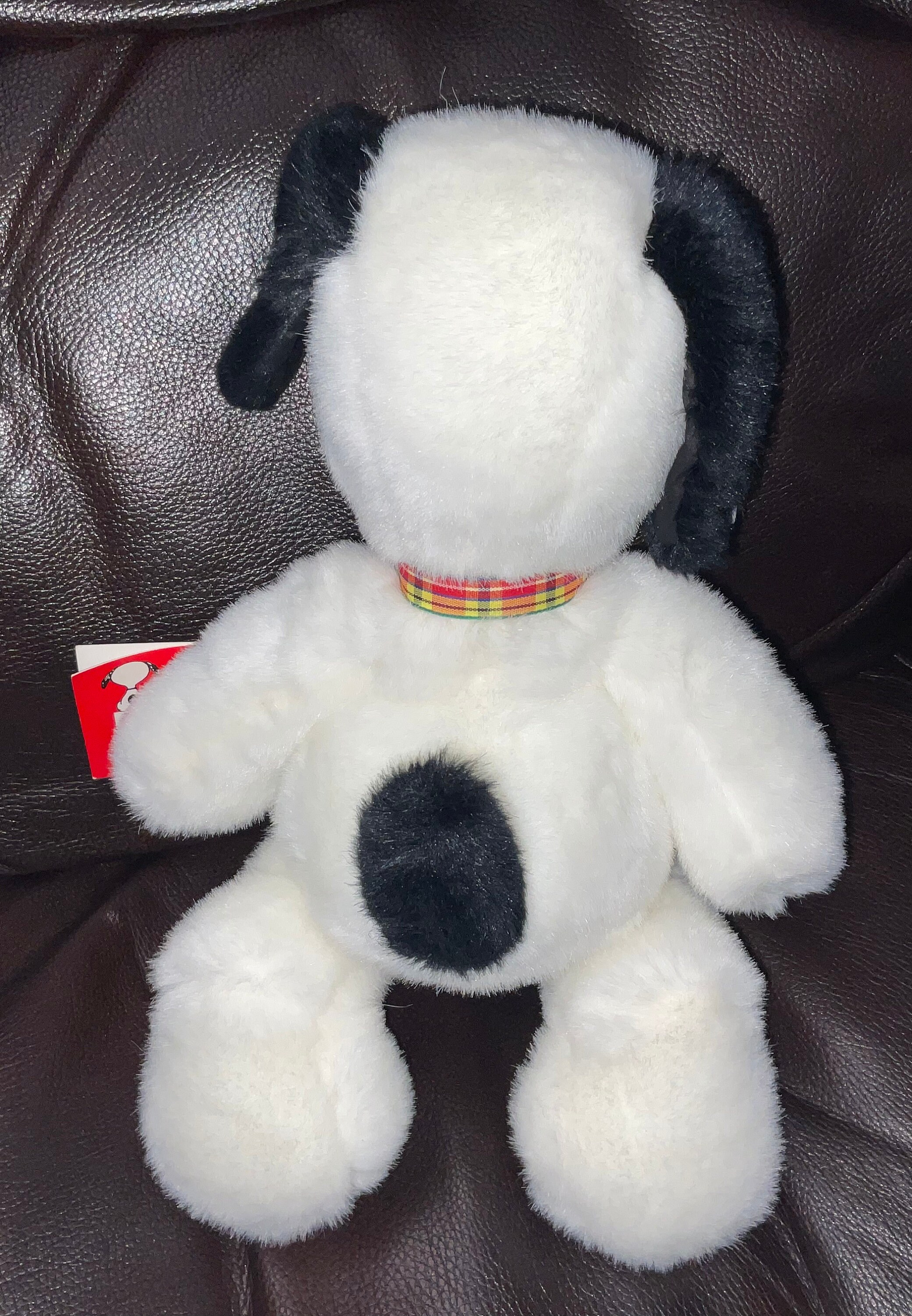 Peanuts Knott’s Farm Plush 14” Snoopy With Plaid Bow - Hang Tag ...