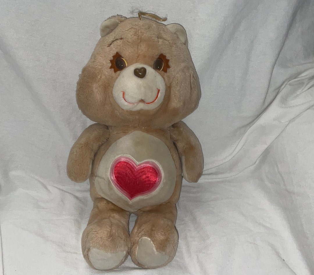 1980’s Vintage Care Bears Large 17” Plush Tenderheart Bear - Etsy