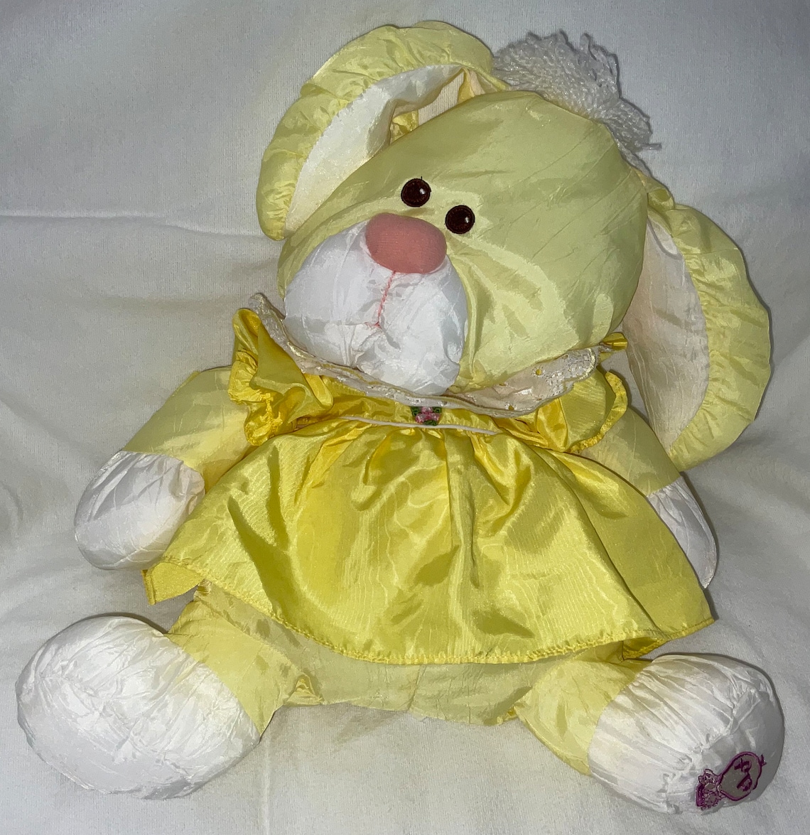 1986 Vintage Fisher Price Puffalumps Yellow Puffalump Bunny Rabbit in ...