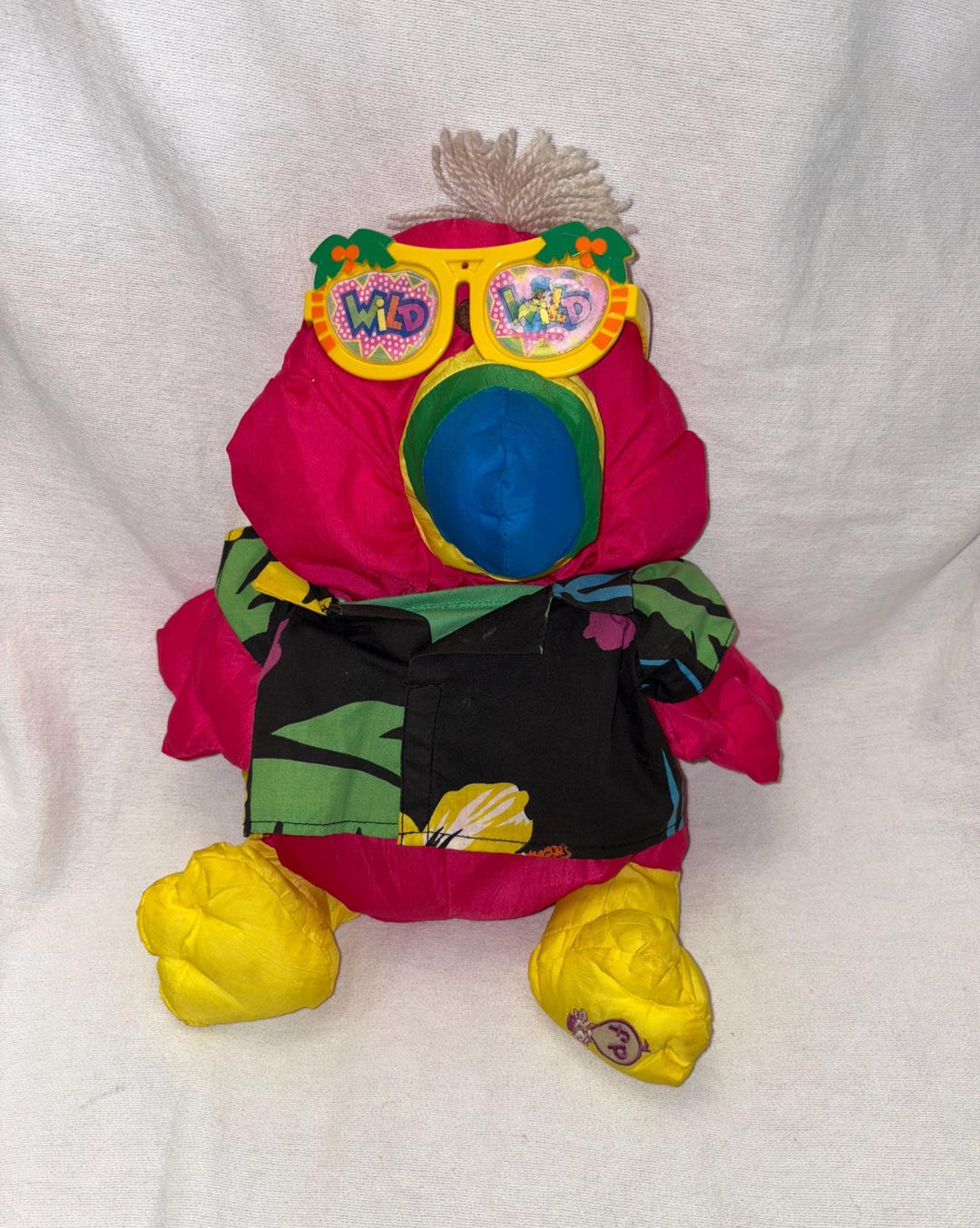 Vintage 1987 Fisher Price Puffalumps Pink Wild Toucan Puffalump With ...