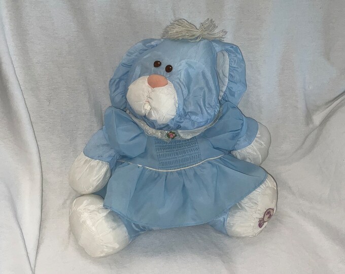 1986 Vintage Fisher Price Puffalumps Blue Puffalump Bunny Rabbit in ...