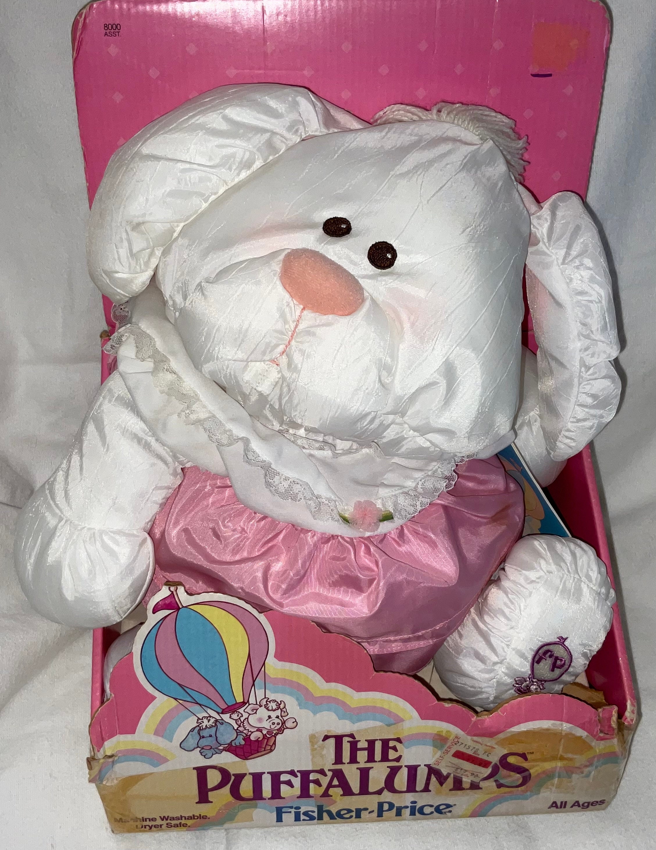 Vintage 1986 Fisher Price Puffalumps White Puffalump Bunny Rabbit in ...