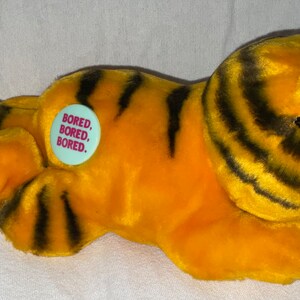 Vintage Plush Garfield the Cat Bored Garfield Lying Down - Etsy