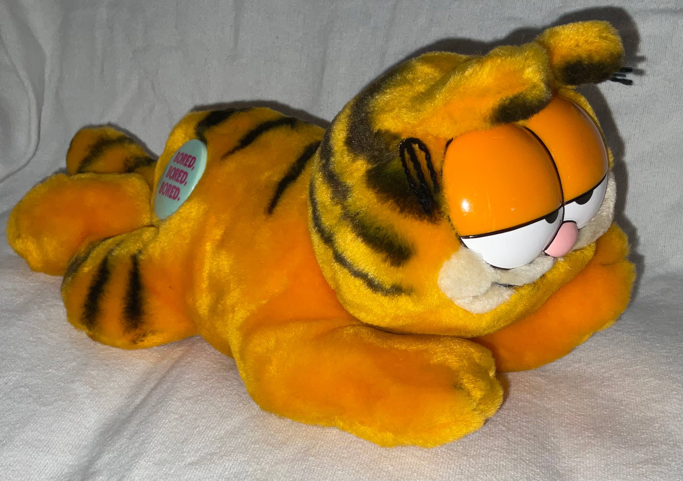 Vintage Plush Garfield the Cat Bored Garfield Lying Down - Etsy