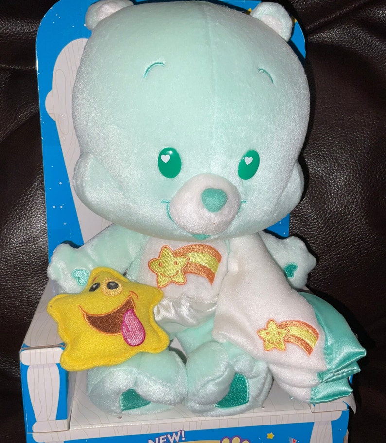Vintage Care Bear Cubs Plush Wish Cub Bear With Blanket and Star in ...
