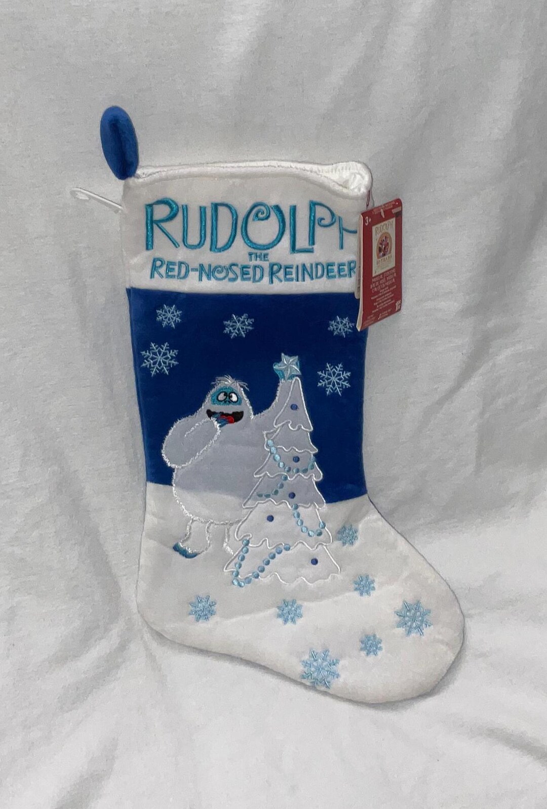 Rudolph Bumble the Snow Monster 18" Musical Christmas Stocking - Plays ...