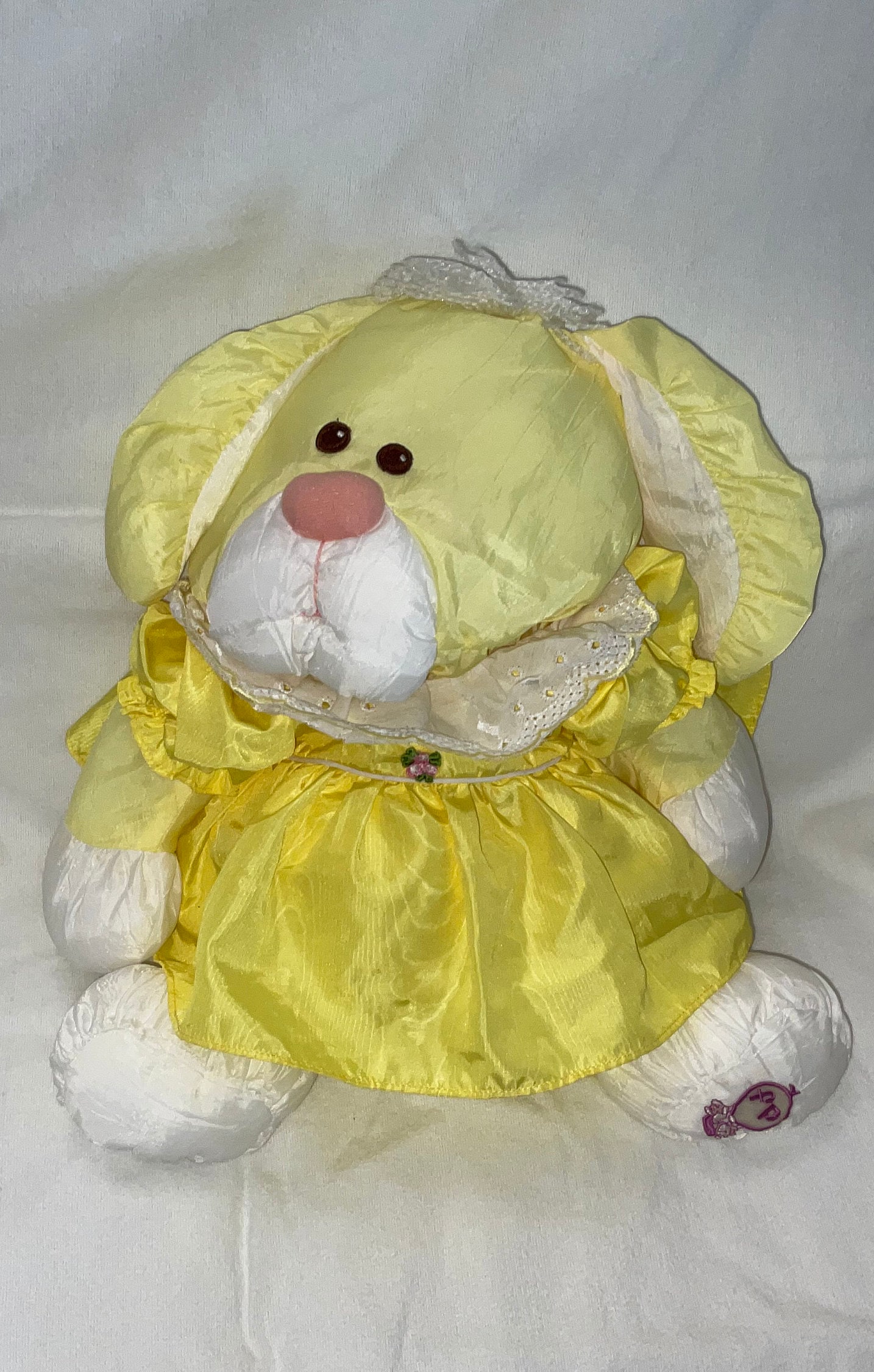 1986 Vintage Fisher Price Puffalumps Yellow Puffalump Bunny Rabbit in ...