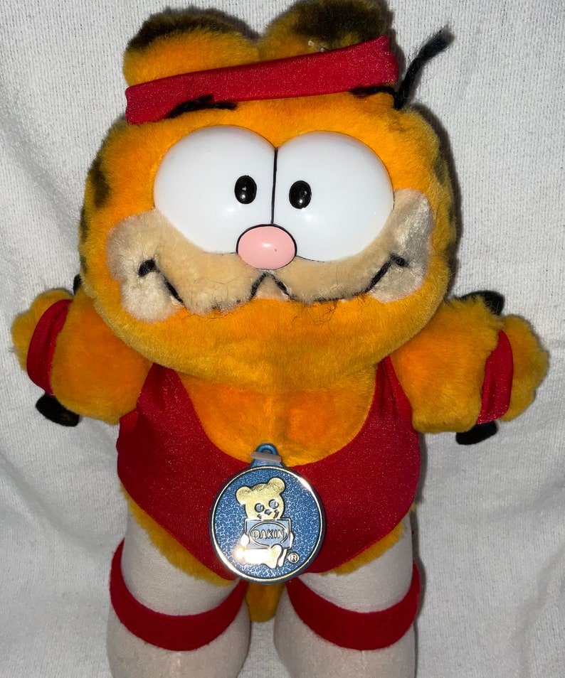 Vintage Plush Garfield the Cat in Aerobics Workout Outfit - Etsy