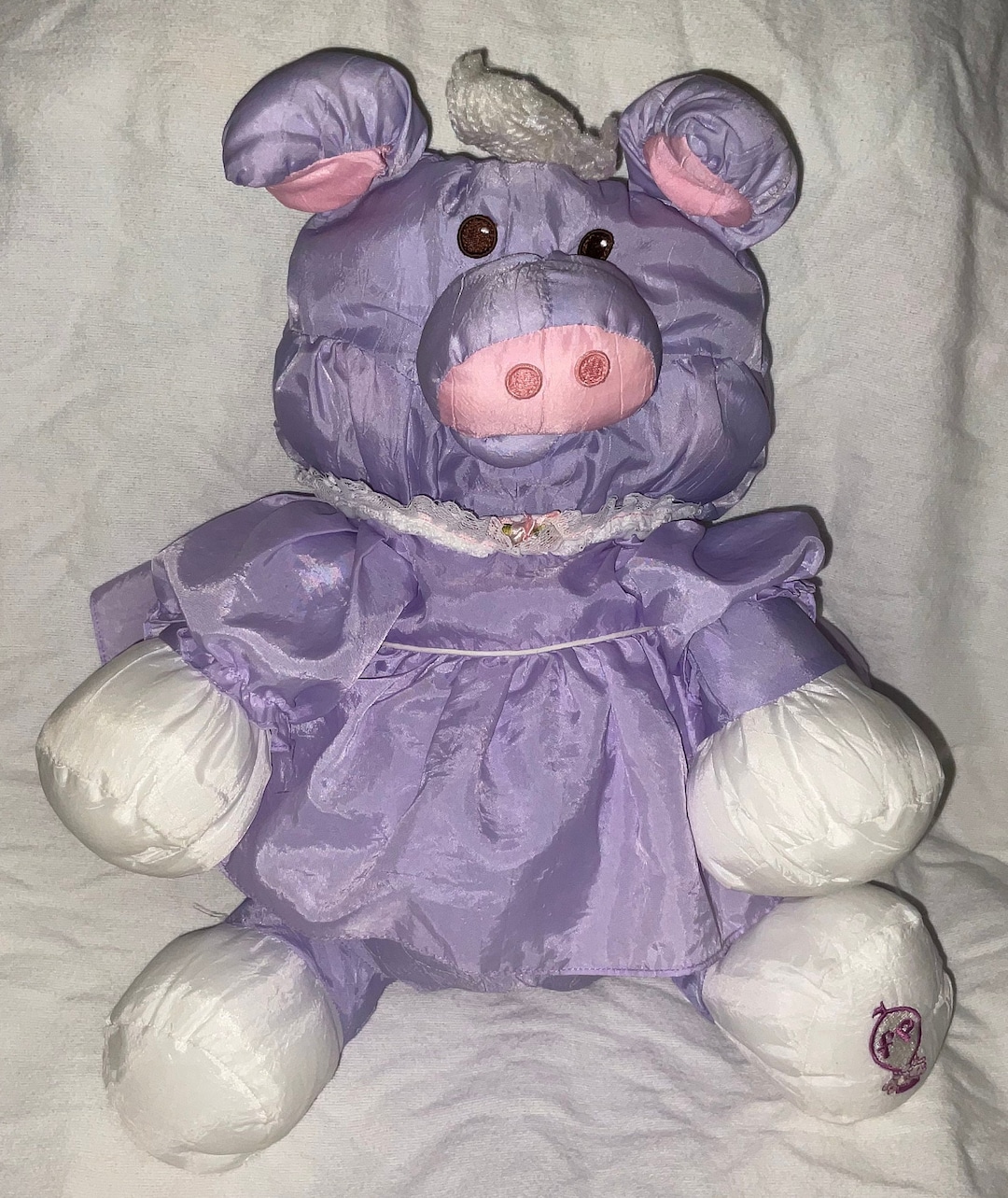 Vintage 1987 Fisher Price Puffalumps Purple Puffalump Pig in Purple ...