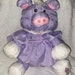 Vintage 1987 Fisher Price Puffalumps Purple Puffalump Pig in Purple ...