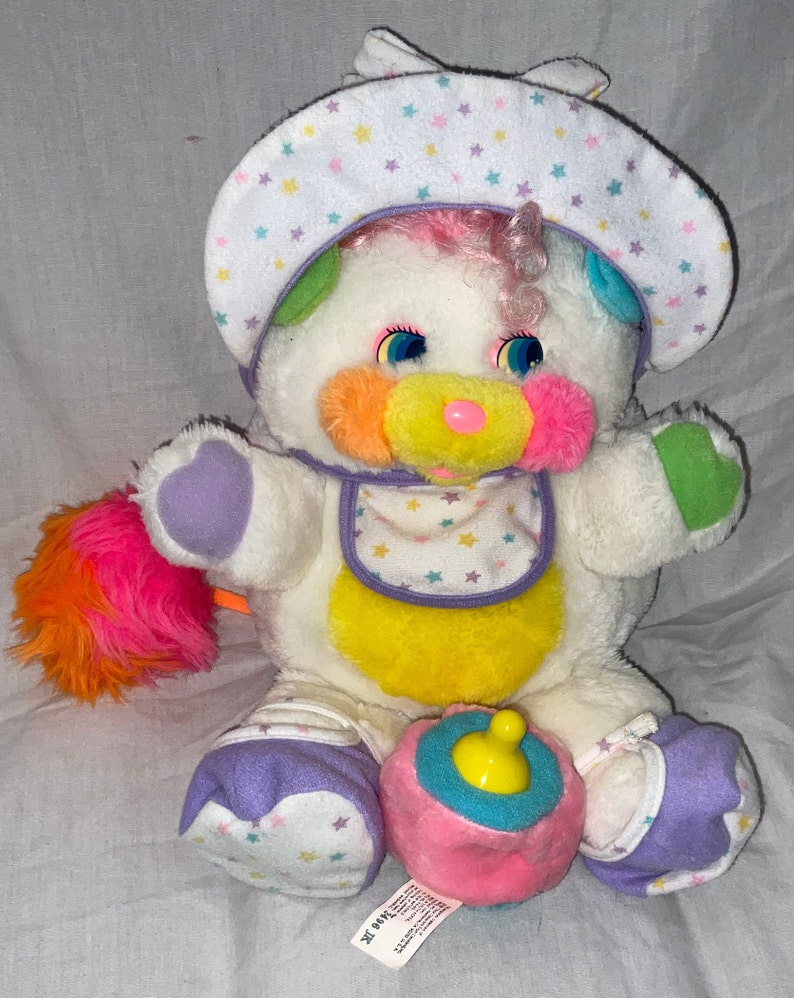 1986 Vintage Popples Plush Bibsy the Baby Popple With a Plush - Etsy